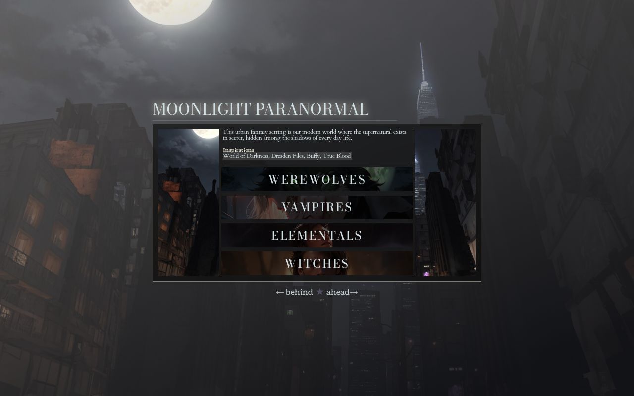 Moonlight Paranormal - Michael's Lore
